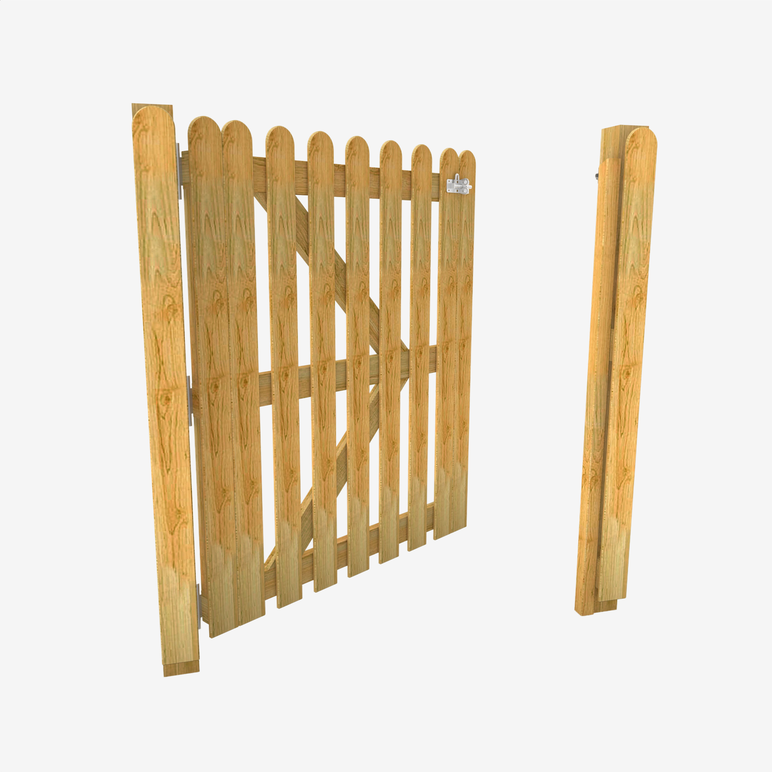 Timber Bow Top Fence 1.5m | Phoenix Play